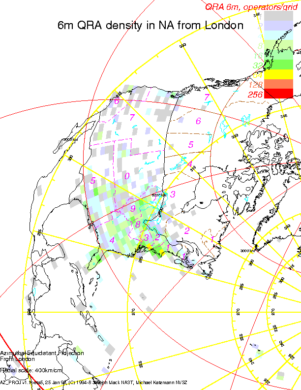 UKSMG QRA Density Maps - USA from London