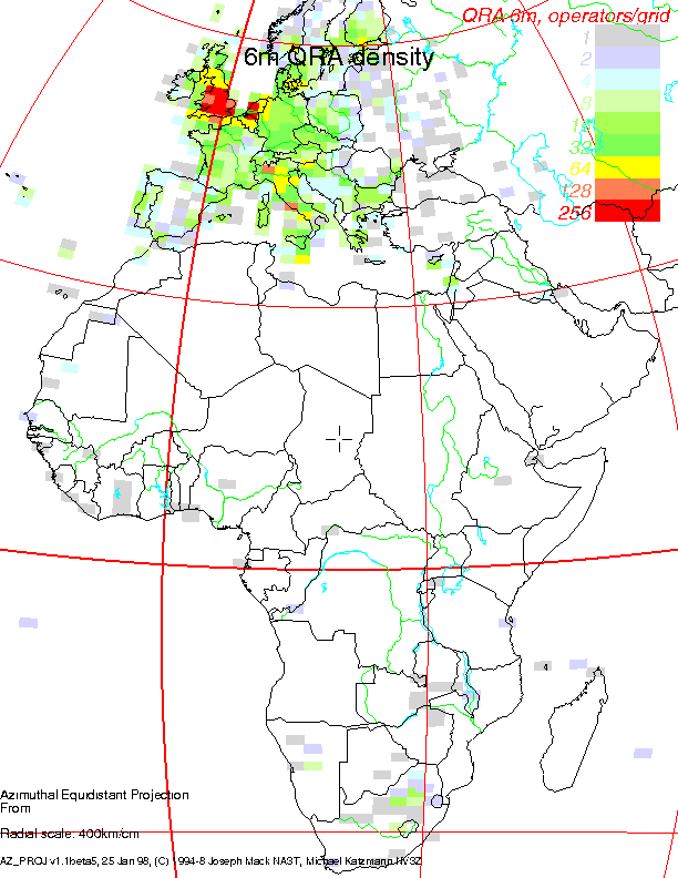 UKSMG QRA Density Maps - USA & Africa